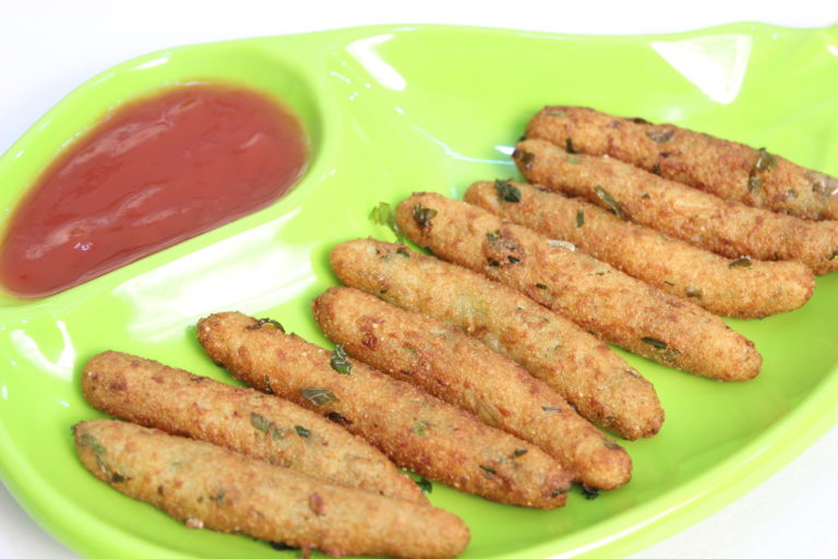 Crispy Potato Fingers Recipe - Perfect Party Snack Recipe