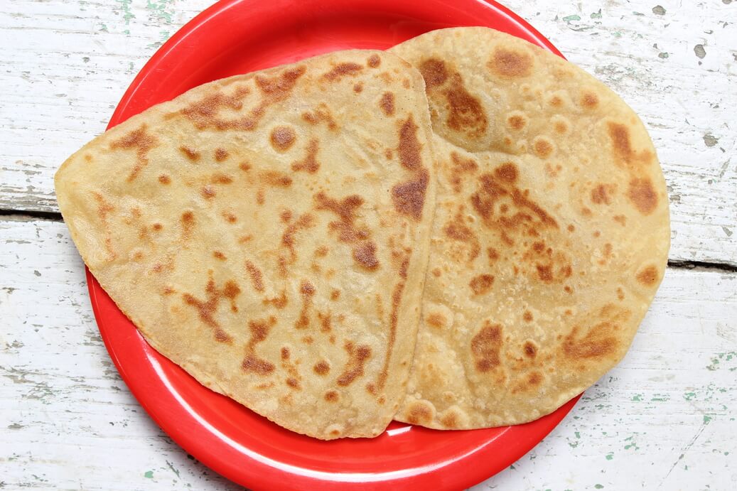 The Most Favorite Indian Flatbread - Plain Paratha Recipe