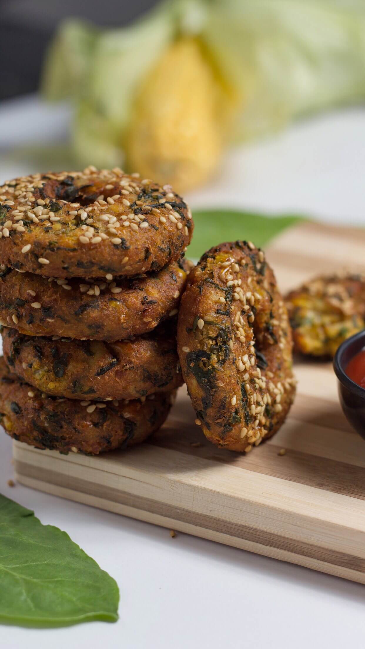 Palak Vada Or Spinach Fritters Recipe - Indian Vegetarian Recipes By ...
