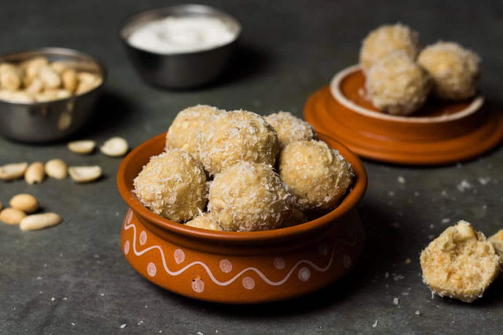 Peanut Ladoo Recipe - Makar Sankranti Special - Indian Vegetarian ...