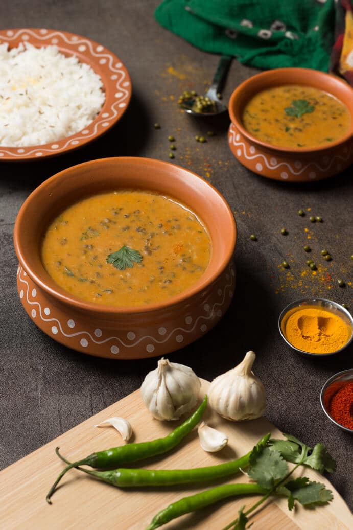 Gujarati Style - Moong Dal Kadhi Recipe - Indian Vegetarian Recipes By ...