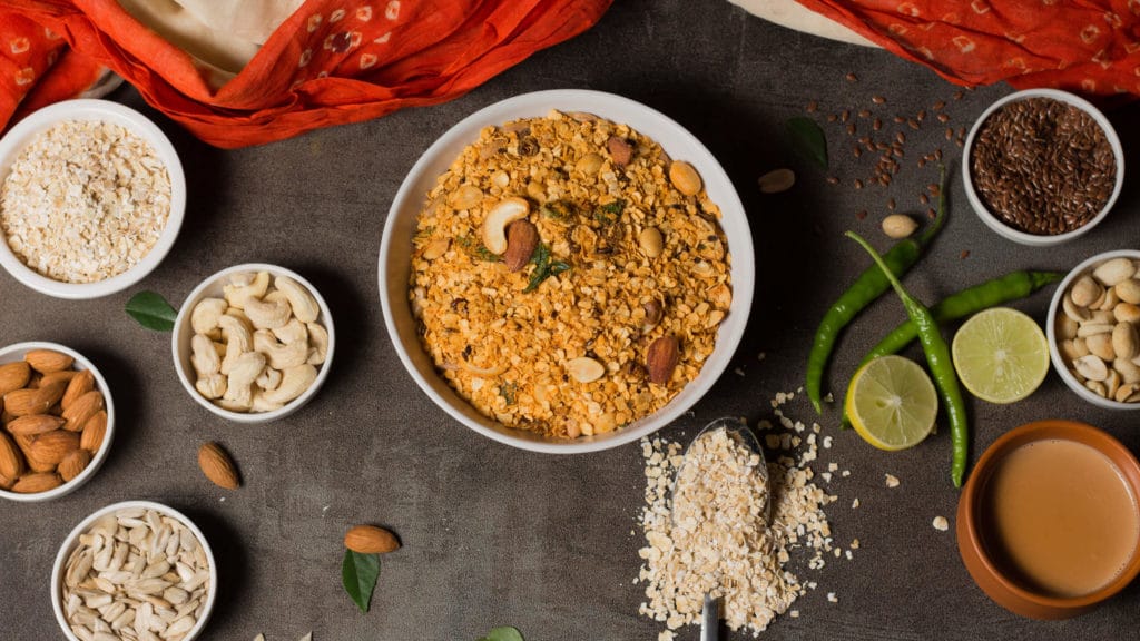 Oats Chivda Recipe - The Healthiest Snack - Indian Vegetarian Recipes ...