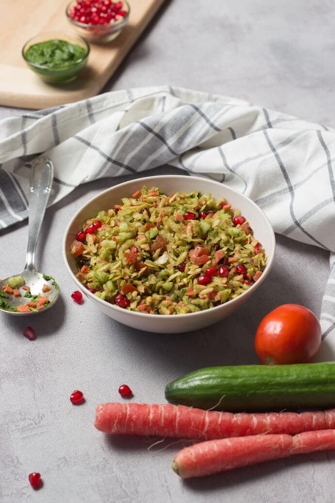 Poha Salad Fusion Recipe Indian Vegetarian Recipes By Siddhi Quick Recipes And Cooking Ideas