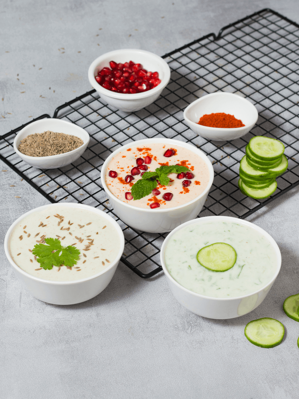 3 Way Raita - Delicious Side Dish Recipe - Indian Vegetarian Recipes By ...