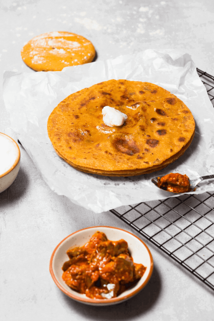 Achari Masala Paratha Recipe - Indian Vegetarian Recipes By Siddhi ...