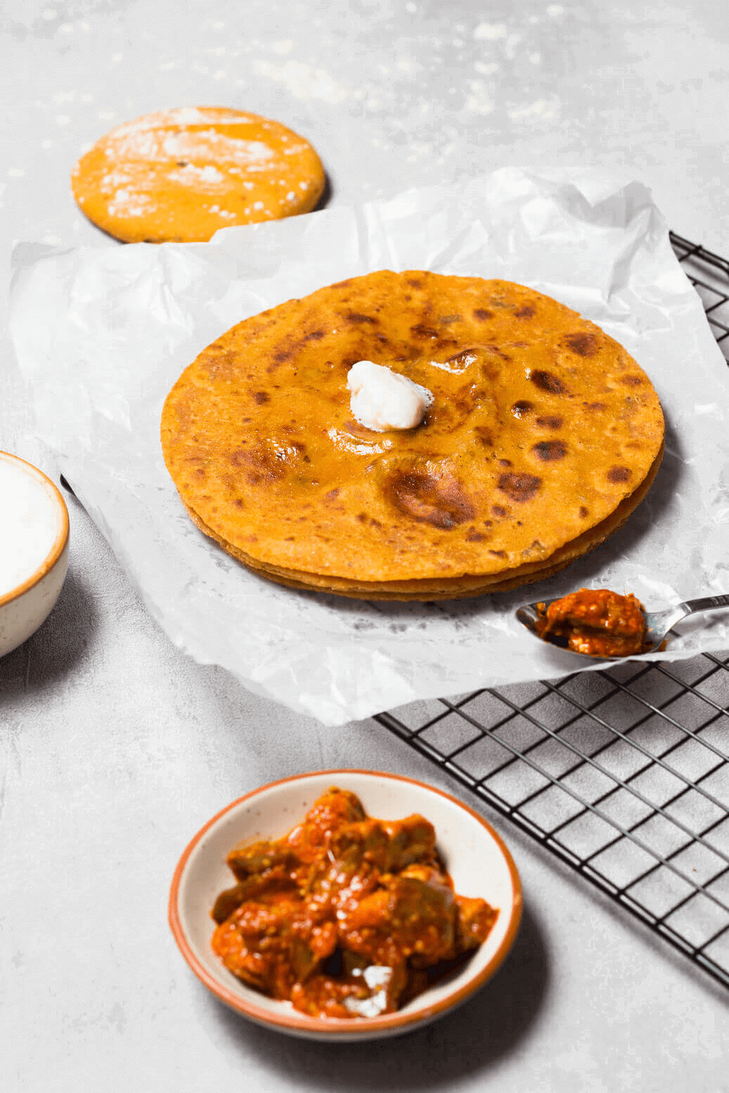 Achari Masala Paratha Recipe - Indian Vegetarian Recipes By Siddhi ...