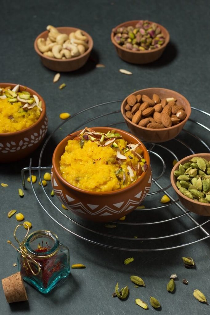 Makai Halwa - Sweet Corn Halwa Recipe - Indian Vegetarian Recipes By ...