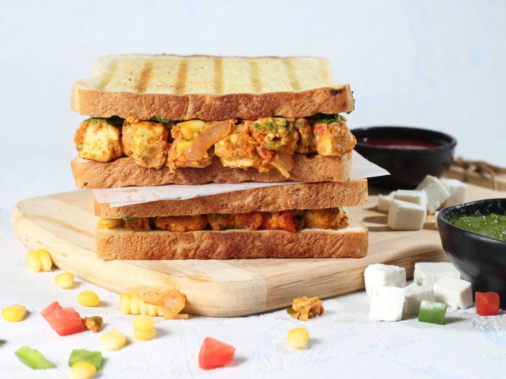 Paneer Grilled Sandwich Recipe - Indian Vegetarian Recipes By Siddhi ...